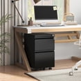 Fully Assembled 2 Drawer File Cabinet, Locking Full Filing Cabinet ...