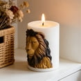Animal Embossed Cylindrical Silicone Mold Holiday Candle Silicone Mould ...