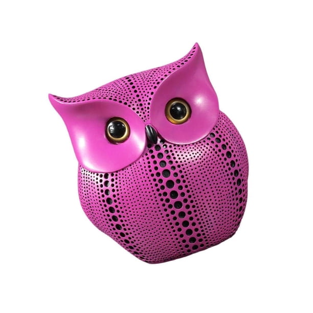 Owl Figure Table Showpiece Ornament Statue Miniature Decoration Craft ...