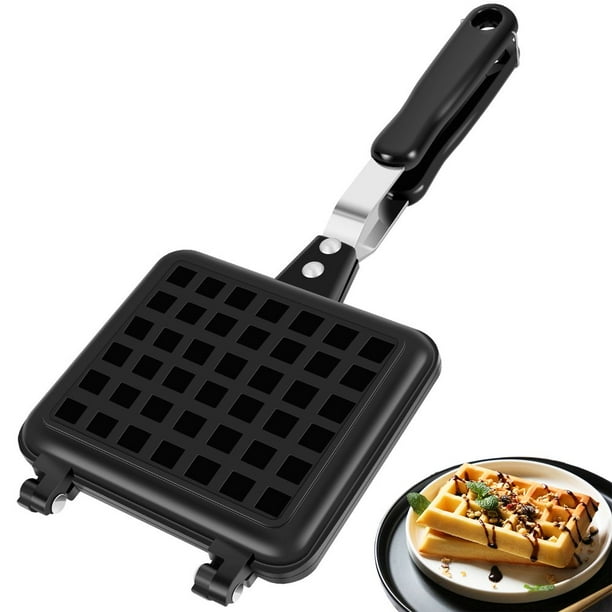 EIMELI Waffle Pan Gas Stove Top Waffle Skillet with Long Handle ...