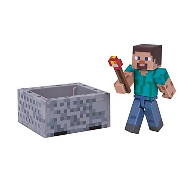 Minecraft Series 3 Wave 1 Steve with Minecraft Pack - Walmart.com ...