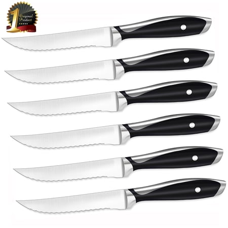Amdohai Steak Cutting Tool Set 6-Piece Heavy Duty Stainless Steel Fine ...