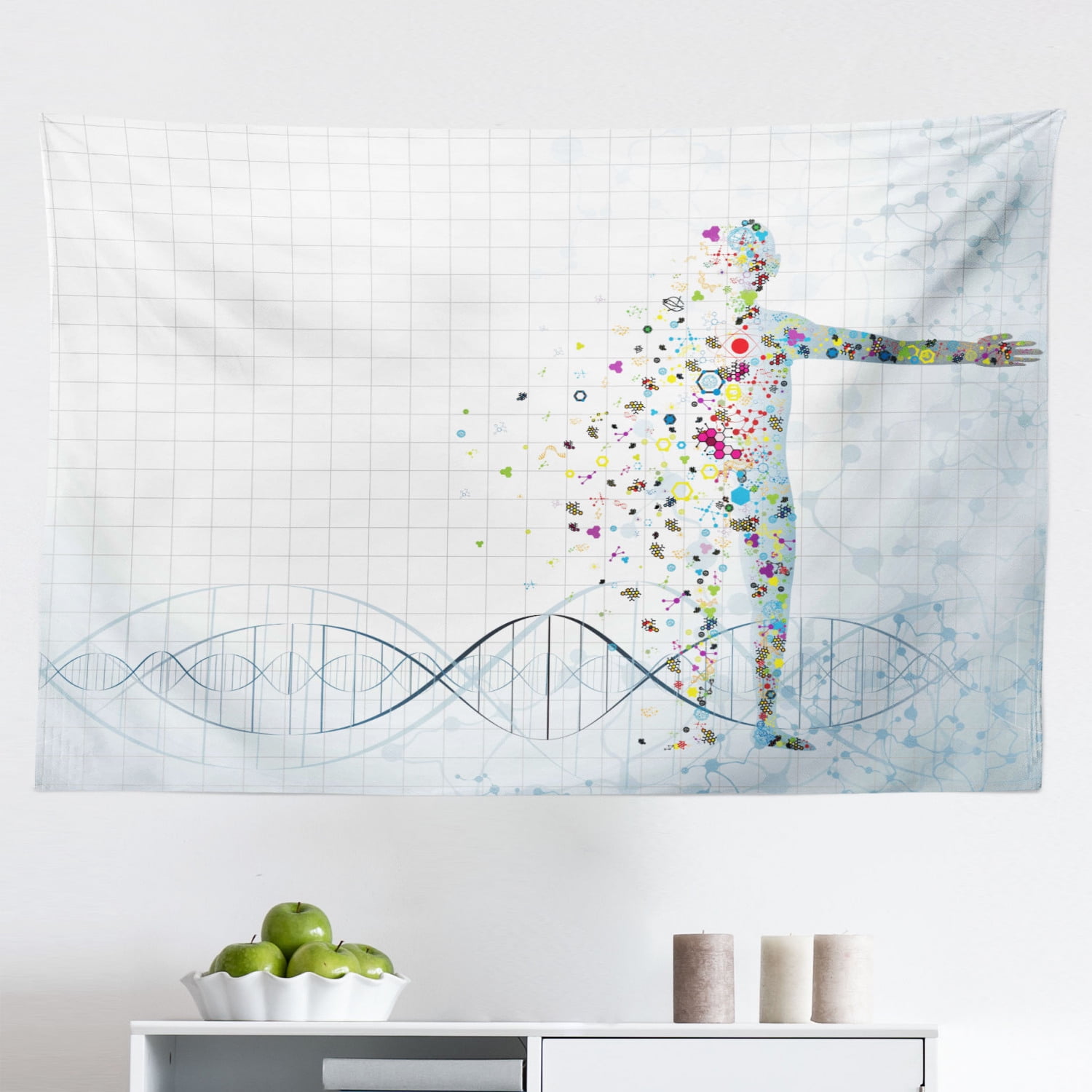 Human Anatomy Tapestry, Complete Chart Different Organ Body Structures ...