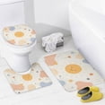 Chilfamy 4PCS Happy Sun Stars Baby Pattern Waterproof Shower Curtain ...