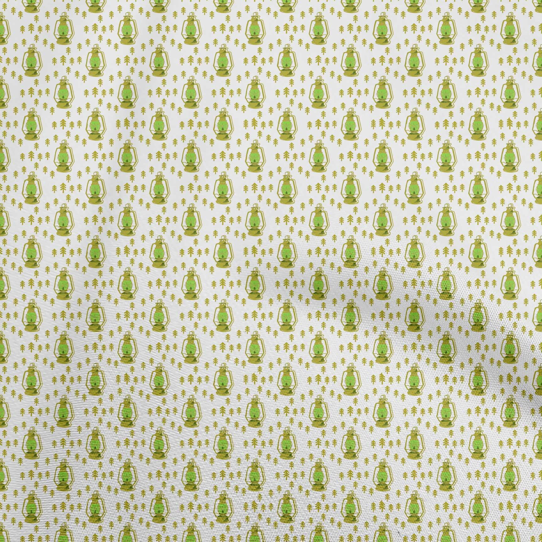 oneOone Cotton Poplin Twill Light Green Fabric Halloween Lamps Diy ...