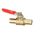 Red Handle Small Ball Valve 6mm 8mm 10mm 12mm Hose Barb Inline Brass ...