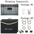 ALLPOWERS S2000 Solar Generator Kit, include 2000W 1500Wh Portable Power Station with 2 Pack ...