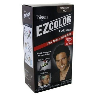 Bigen EZ Hair Color for Men, Jet Black, Permanent, Covers Gray, Pack of ...