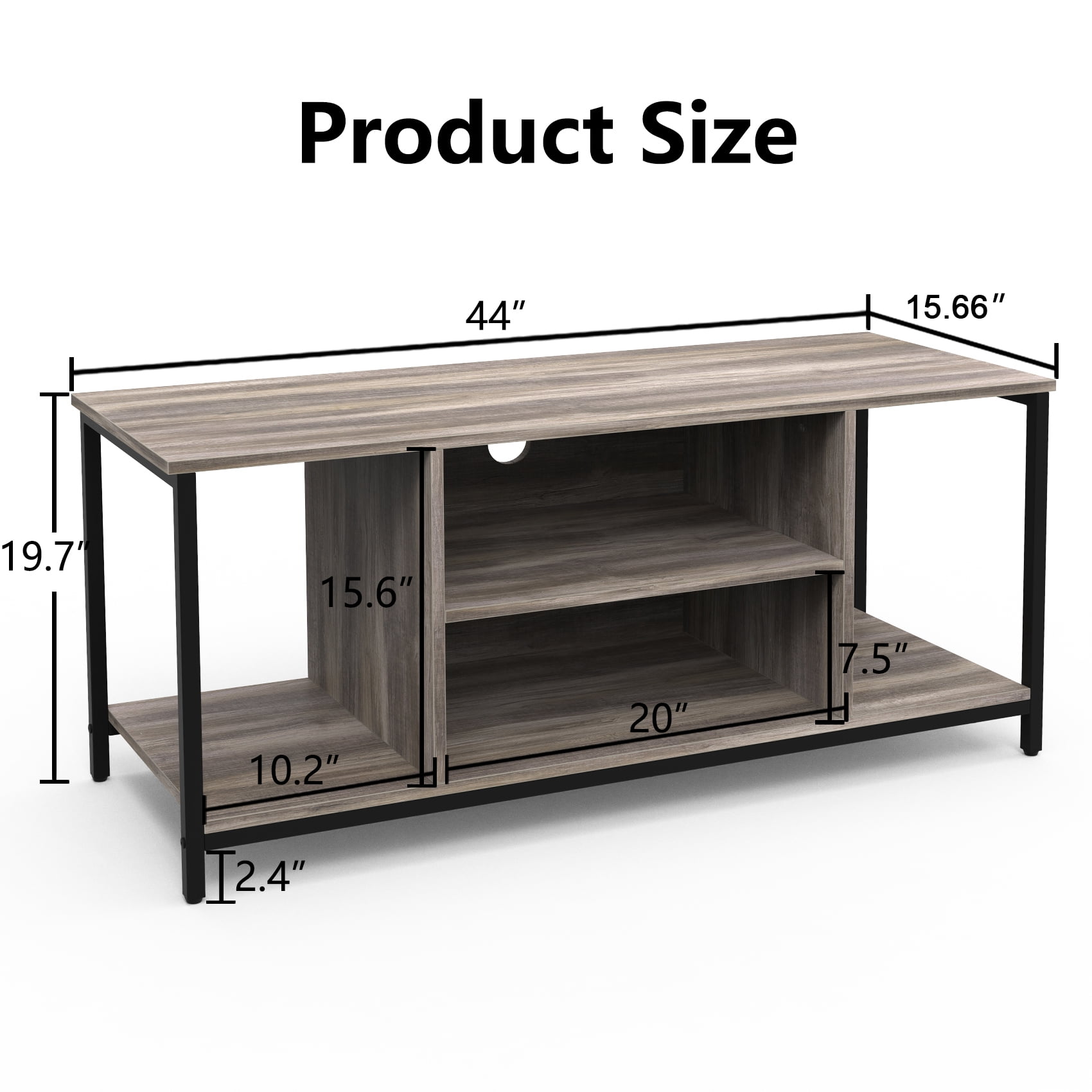 Buy JVSISM 45 inch TV Stand With Storage, Modern Entertainment Center ...