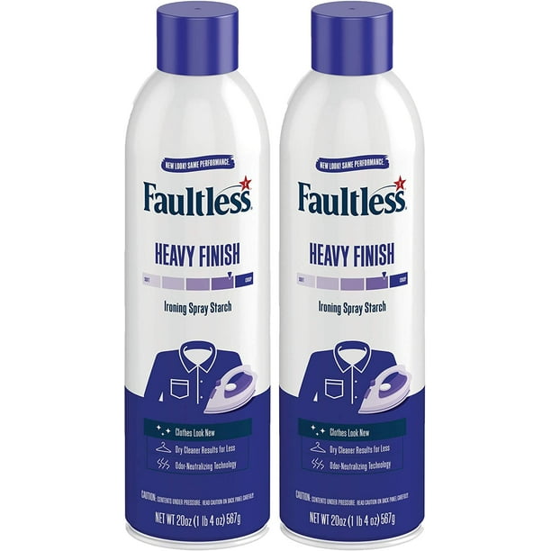Laundry Starch Spray, Faultless Heavy Spray Starch 20 oz Cans for a ...