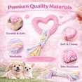 Puppy Chew Toys for Small Dogs, 6 Pack Soft Rubber Teething Toys ...