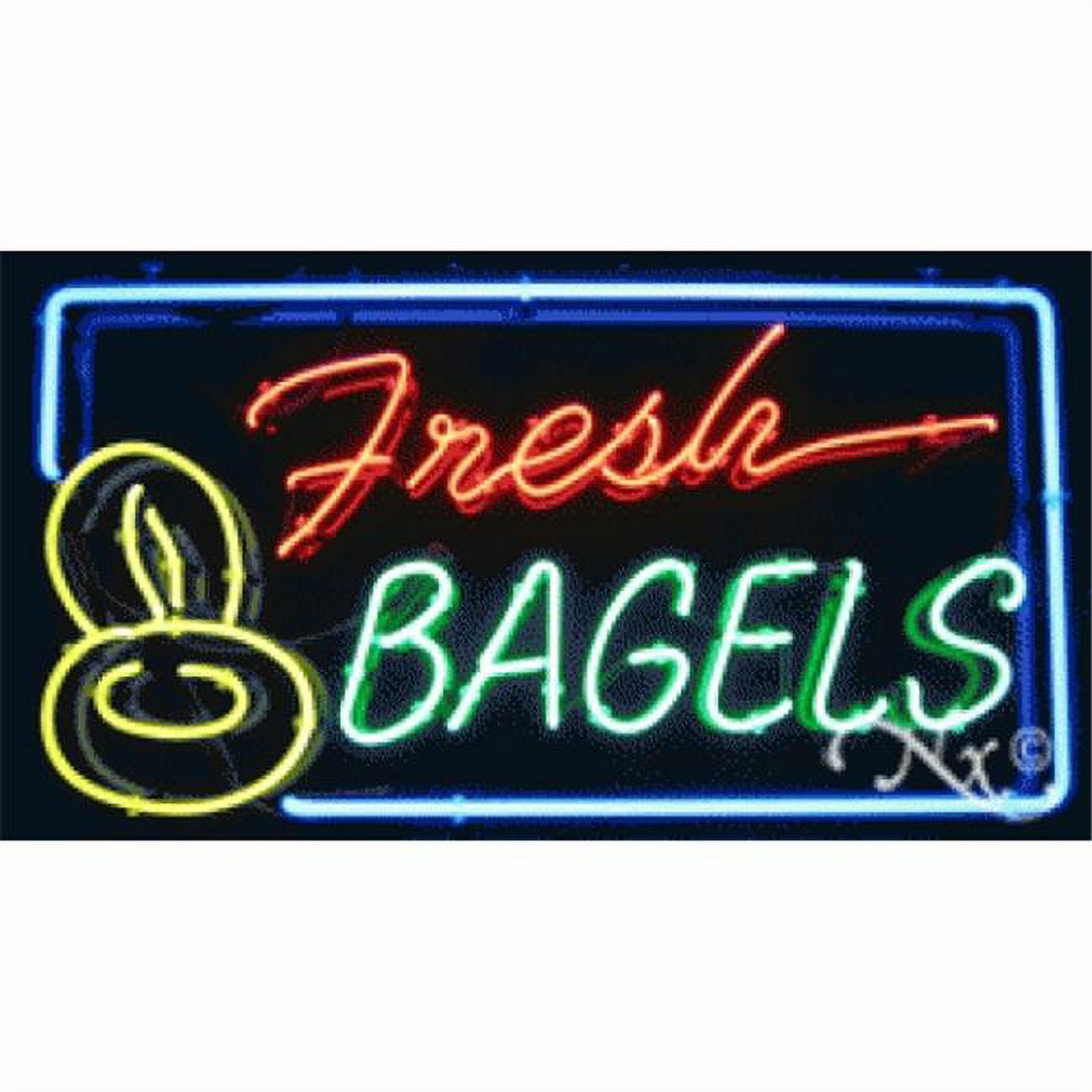 Arter Neon 10453 Business Neon Sign - Fresh Bagels - Walmart.com