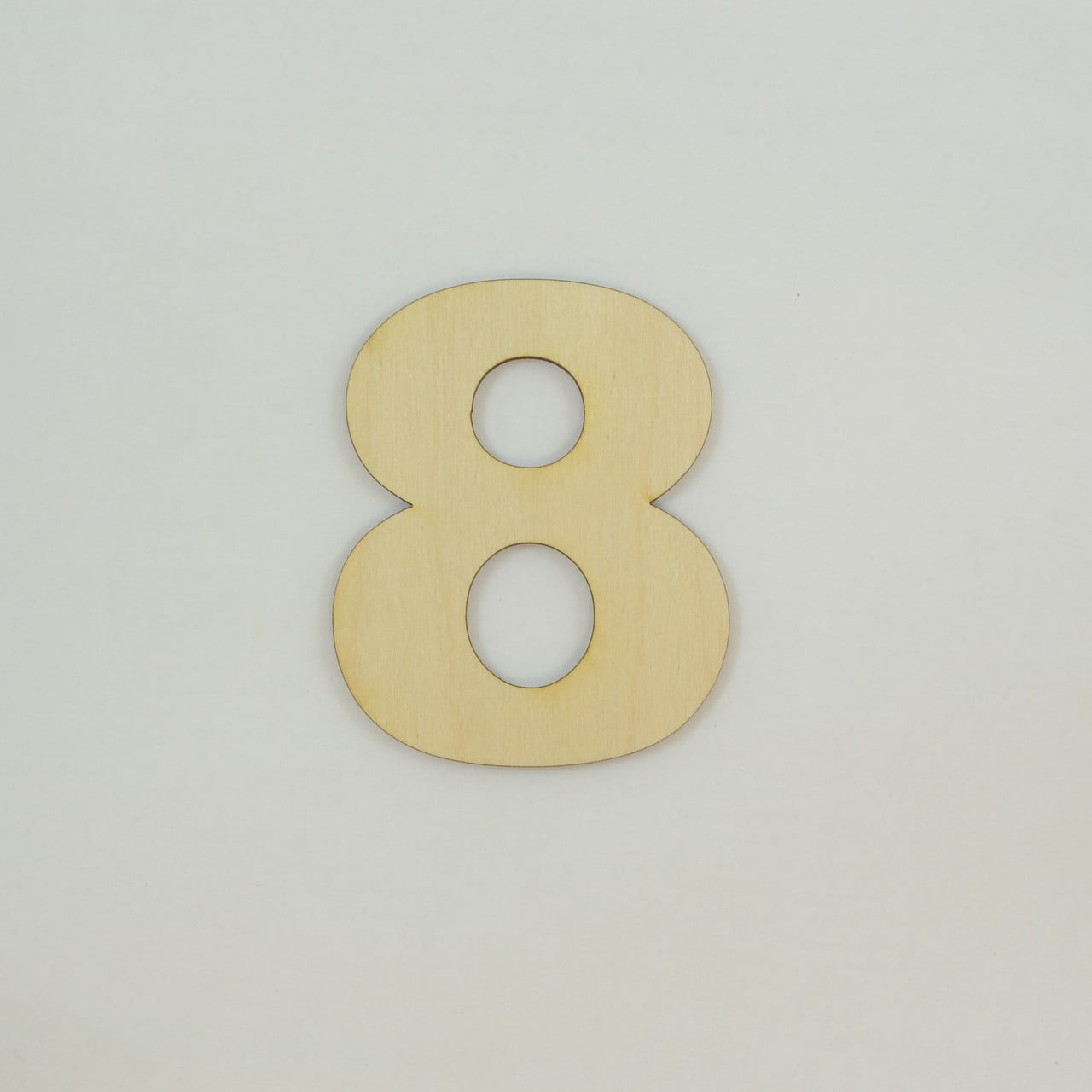 1 Pc, 5 Inch X 1/4 Inch Wood Numbers 8 In The Arial Font Great For ...