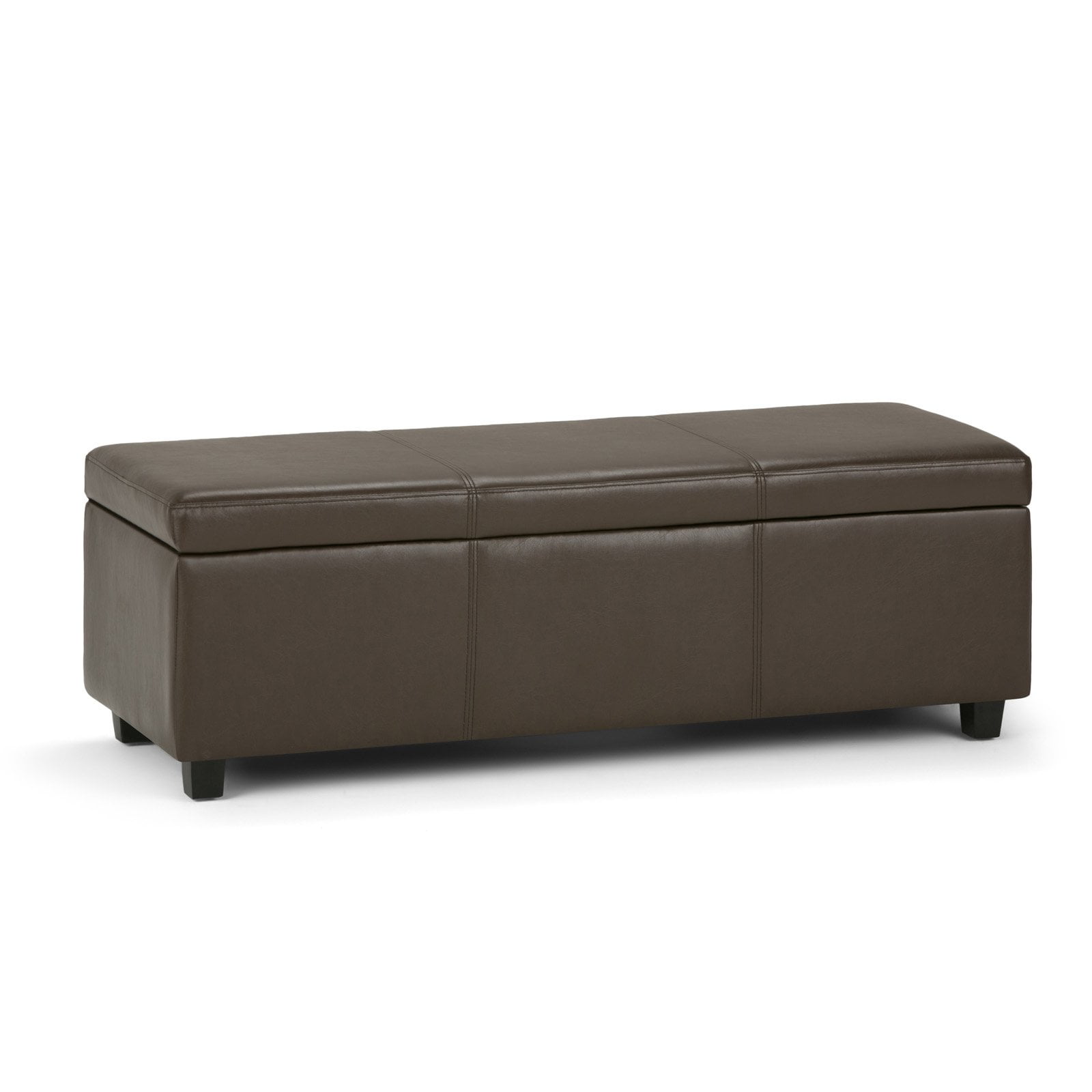 Simpli Home Avalon Large Storage Ottoman Bench - Walmart.com