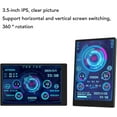 Xju Computer Temp Monitor 3 5in Ips Usb Mini Screen Pc Sensor Panel