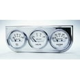 AUTO METER 2325 2IN 3 GAUGE CONSOLE, OIL/ WATER/VOLT, MECH, CHROME ...
