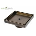 SereneDrains 304 Stainless Steel Tile in Square Oil Rubbed Bronze ...