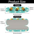 1pc PU Leather Hard Shell Glasses Case with Iron & Flocking for ...