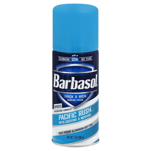 Barbasol Pacific Rush with Caffeine and Menthol Thick & Rich Shaving ...