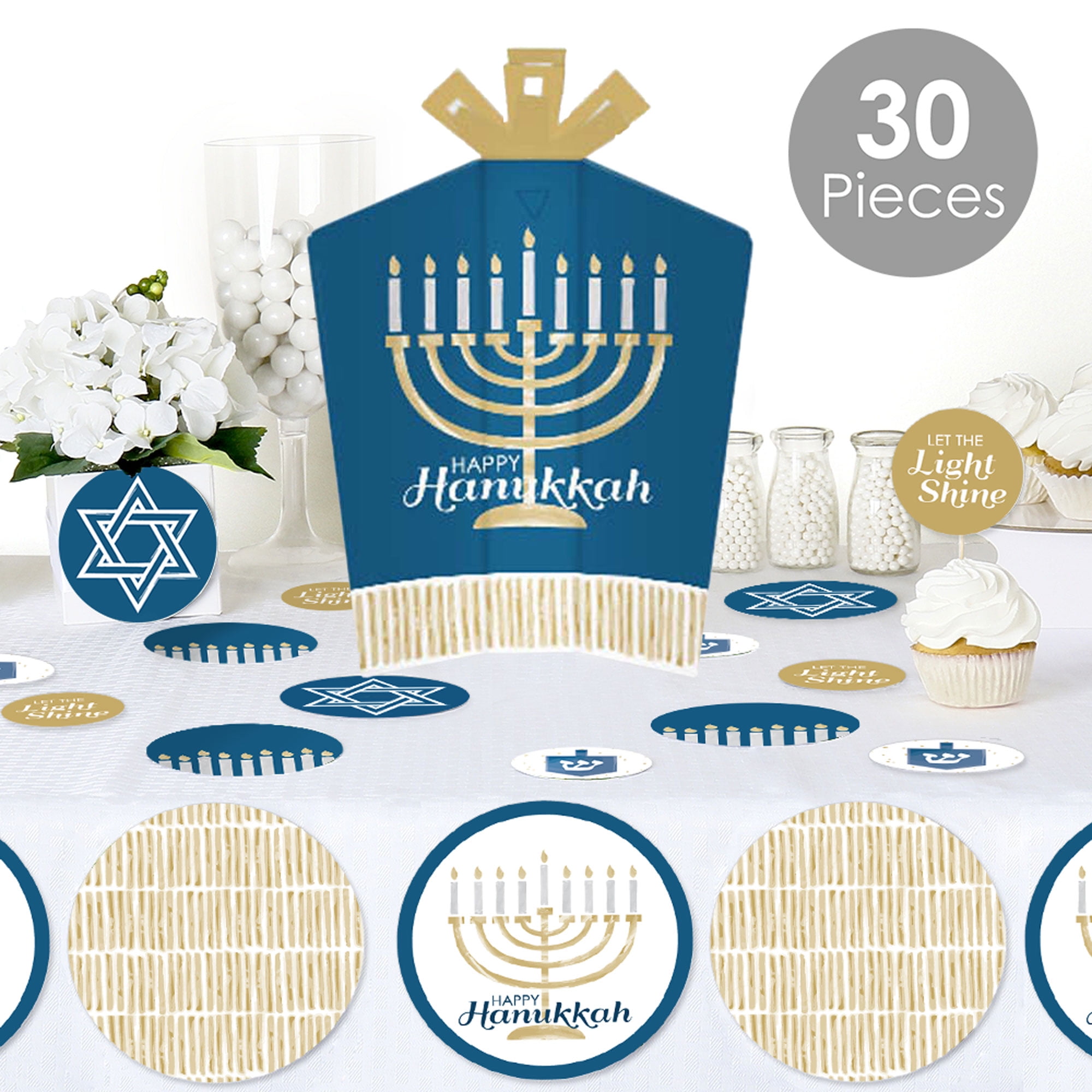 Big Dot of Happiness Happy Hanukkah - Chanukah Holiday Party Decor and ...