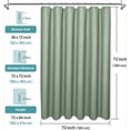 3 in 1 Shower Curtain Set, Waffle Shower Curtain and Liner Set with 12 ...
