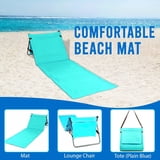 Bo-Toys Lightweight & Foldable Portable Beach Mat Lounge Chair with ...