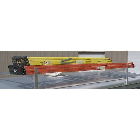 Fitz-All Adjustable Aluminum Trailer Ladder Rack for Enclosed Trailers ...