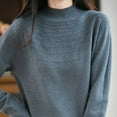 Women's Ribbed Shirts Round Neck Long Sleeve Tops Slim Fitted ...