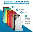 Pajama R Us Women's Ribbed Cotton Tank Tops, 12 Pack, Assorted Colors ...