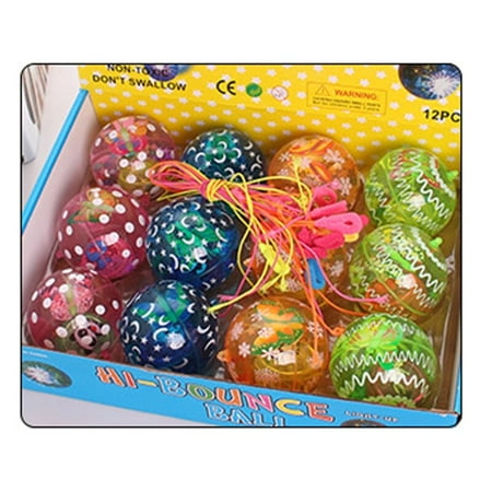 Fidget LED Bounce Ball Toy Glittering Toy Ball Game Party Favor ...