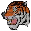 Tiger Iron On Patch The Roaring Tiger Embroidered Applique Badge Animal ...