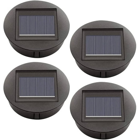 PERTTYUNG 4 Pieces Replacement Solar Lights with LED Bulbs, Solar Top ...