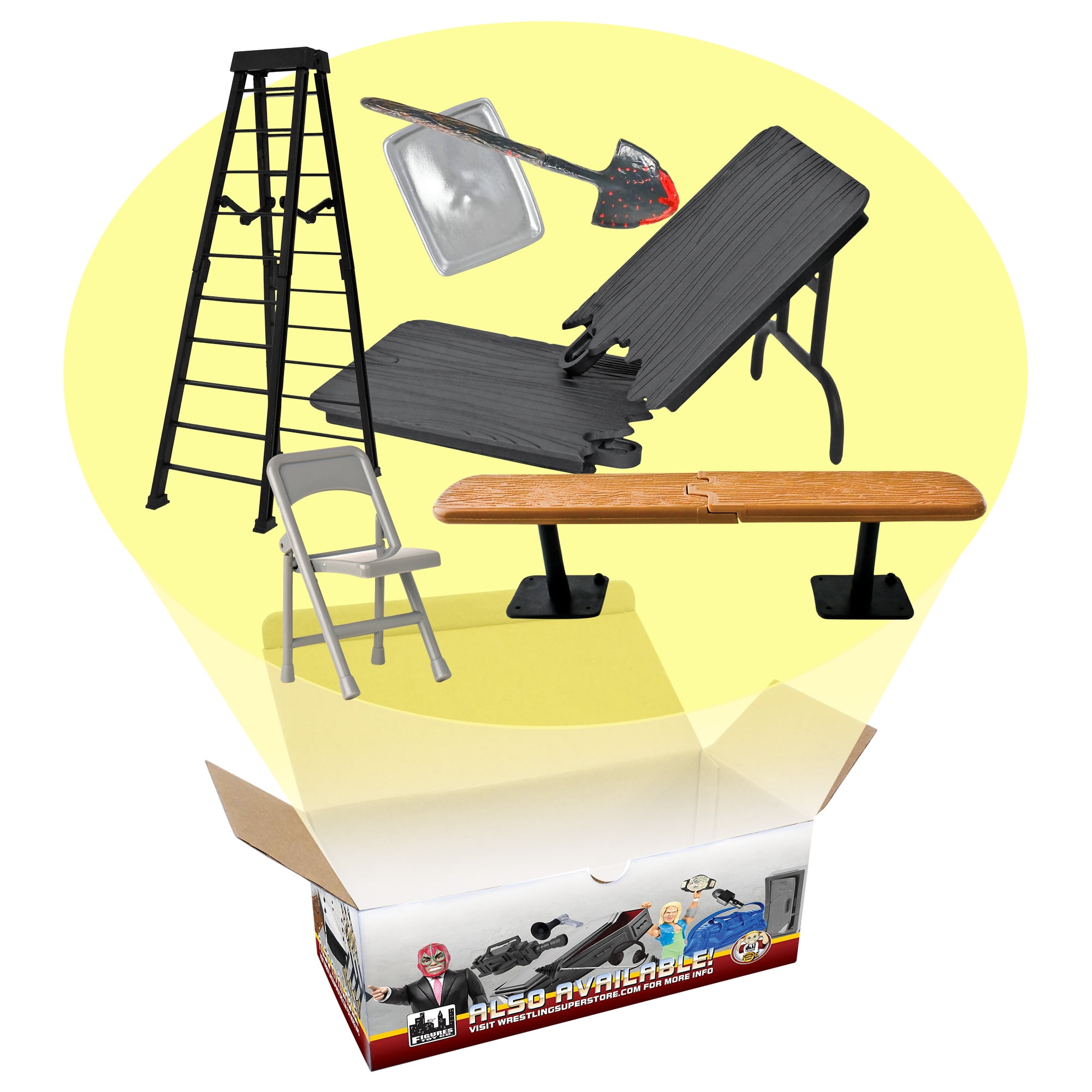 Ultimate 6 Piece Accessory Pack for WWE Wrestling Action Figures ...