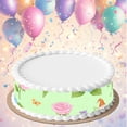 3 pcs Rose Meadow Pattern Cake Strips Edible birthday cake strips, cake ...