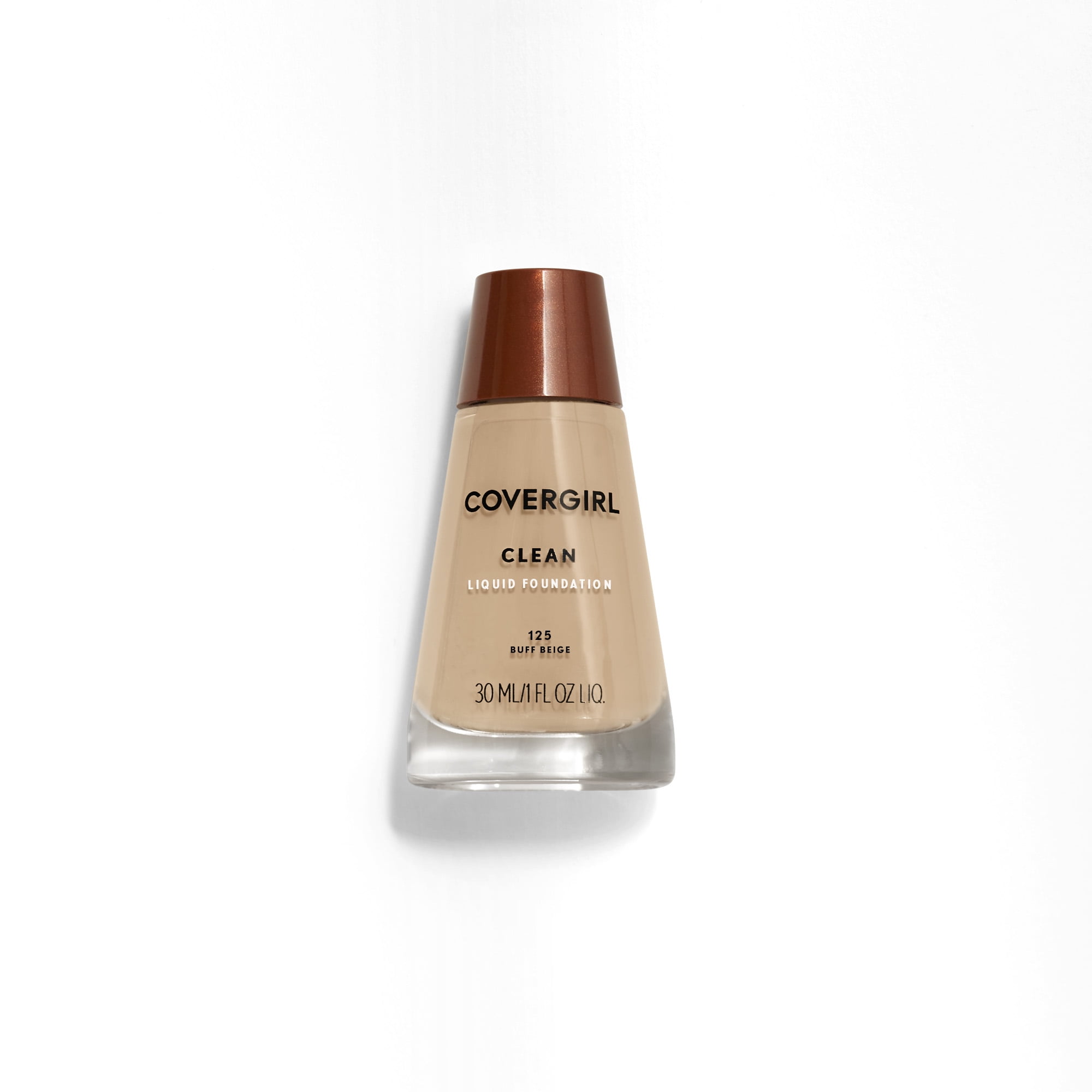 COVERGIRL Clean Liquid Foundation, 125 Buff Beige - Walmart.com