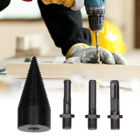 Wchiuoe Wood Split Drill,Electric Wood Driller Bit,4Pcs Electric Wood ...