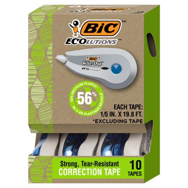 BIC Wite-Out EZ Correct Correction Tape, Dry Office Paper, 18-Pack ...
