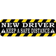 Imagine This Caution New Driver Removable and Reusable Yellow Car ...