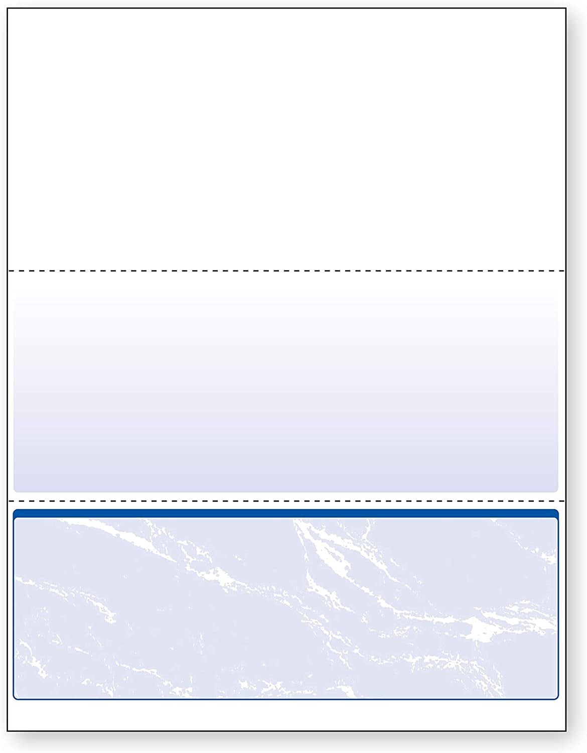 Docugard Premier Prismatic Business Checks, 3 Checks Per Page, Blue and ...