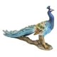Ebros Blue Peacock with Beautiful Train Feathers Decorative Statue 14 ...