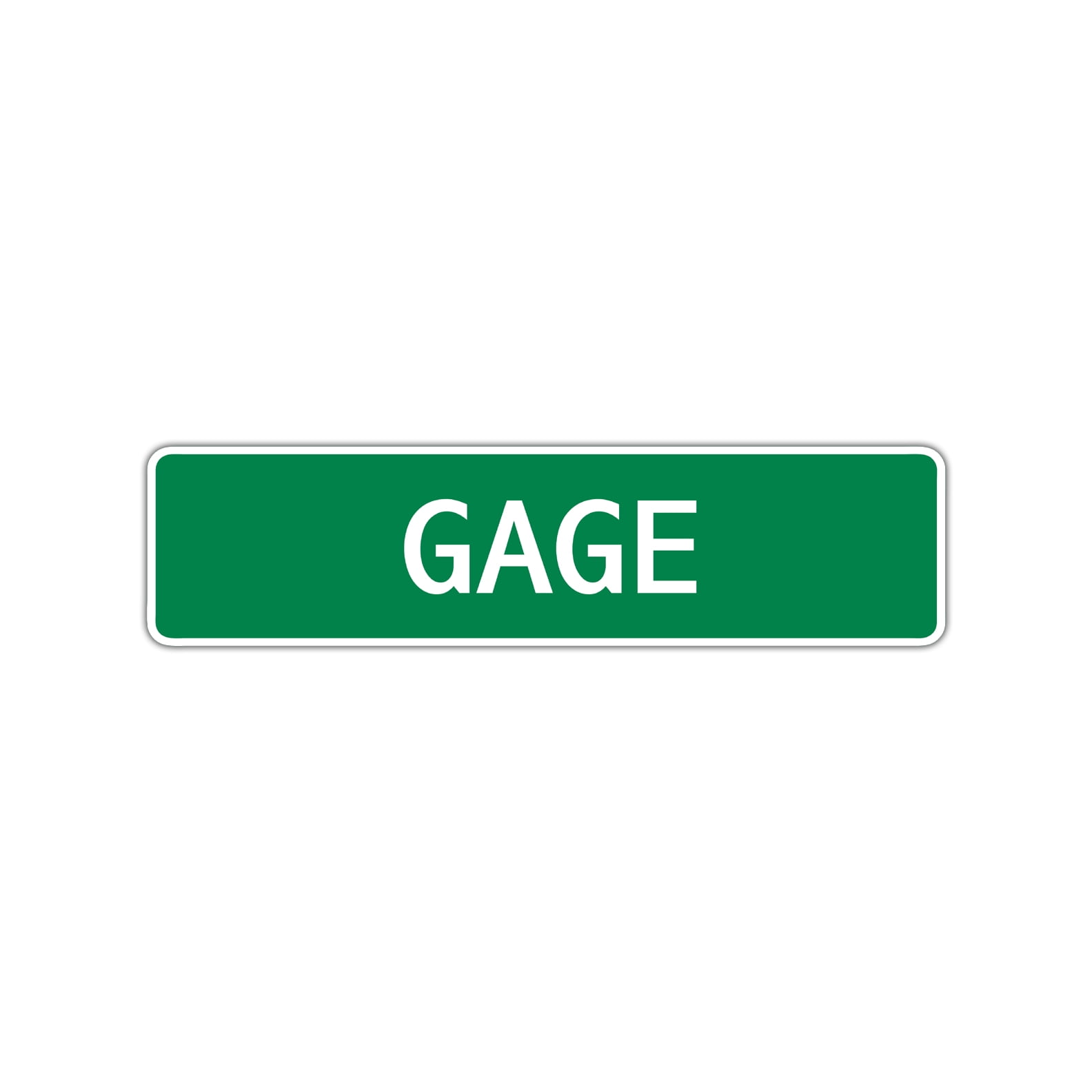 Gage Boys Children Name Indoor Outdoor Letter Printed Label Wall Plaque ...