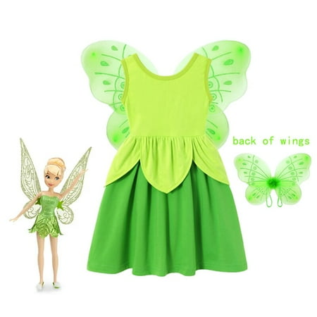 Disney Toy Story 4 Tinker Bell Princess With Wings Dress Frozen Casual ...