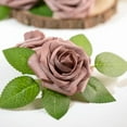 Mocoosy 50Pcs Artificial Rose Flowers Dusty Roses for DIY Wedding ...