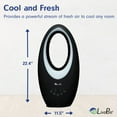 LivePure LP1700FAP Bladeless Auto-Duster, Oscillating Fan w/Filter ...