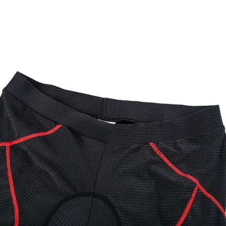 Men Bike Padded Shorts with -Slip Leg Grips Cycling 3D Padded Underwear ...