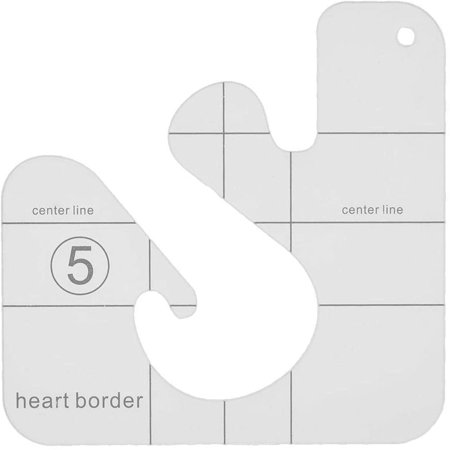 New Ruler Template Sampler Set for Domestic Sewing Machine, 12 Types ...