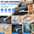 4-in-1 Pet Hair Remover for Furniture, Long Handle Dog & Cat Hair ...