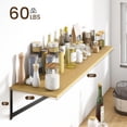 Deep Floating Shelves for Wall, 36W x 8D Wall Mounted Shelves Set of 2 ...