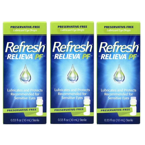 REFRESH Optive Mega-3 Lubricant Eye Drops, Preservative-Free, Single ...