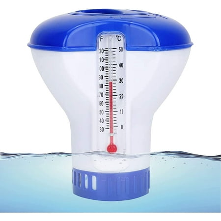 Pool Chlorine Diffuser with Thermometer, Pool Chlorine Float, Floating ...